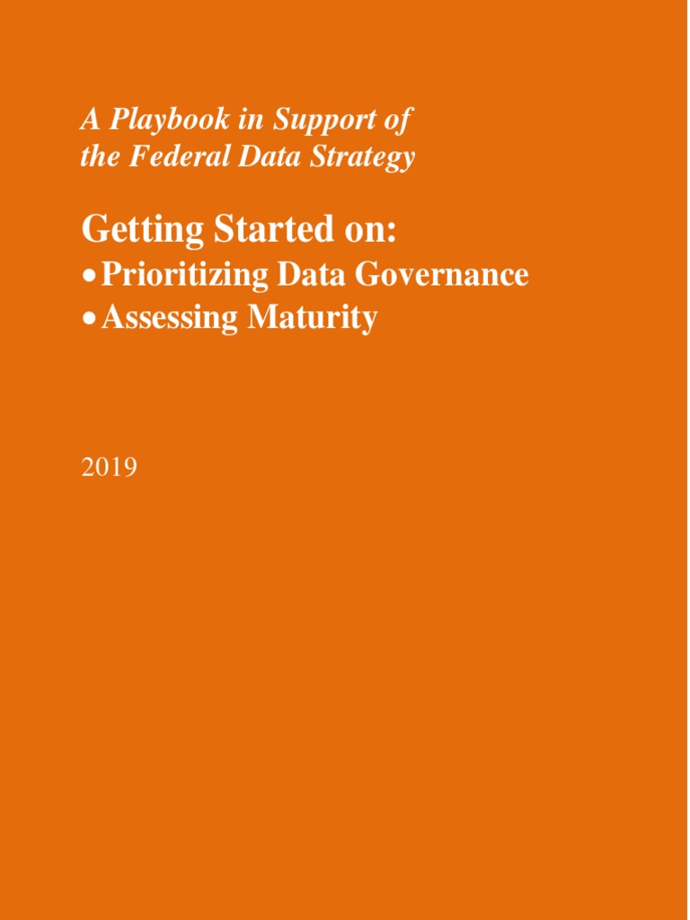 Federal Data Strategy Playbook Guide | PDF | Governance | Strategic ...