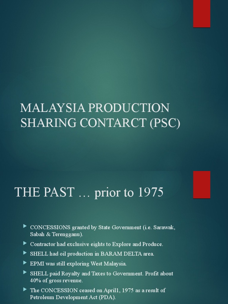 Malaysia's Production Sharing Contracts | PDF | General Contractor ...