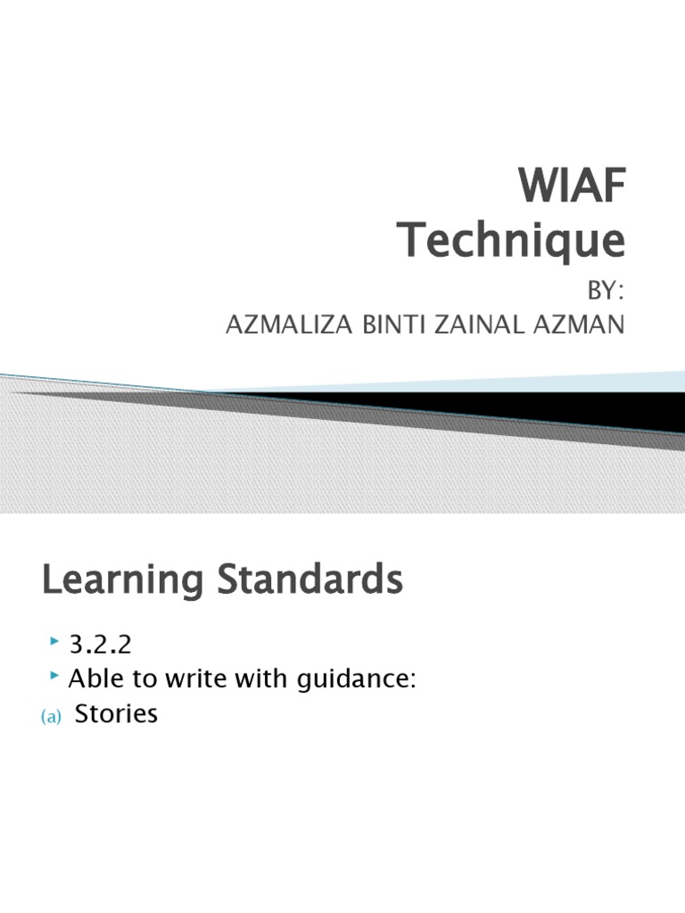 Azmaliza's WIAF Technique | PDF | Sentence (Linguistics) | Linguistic ...