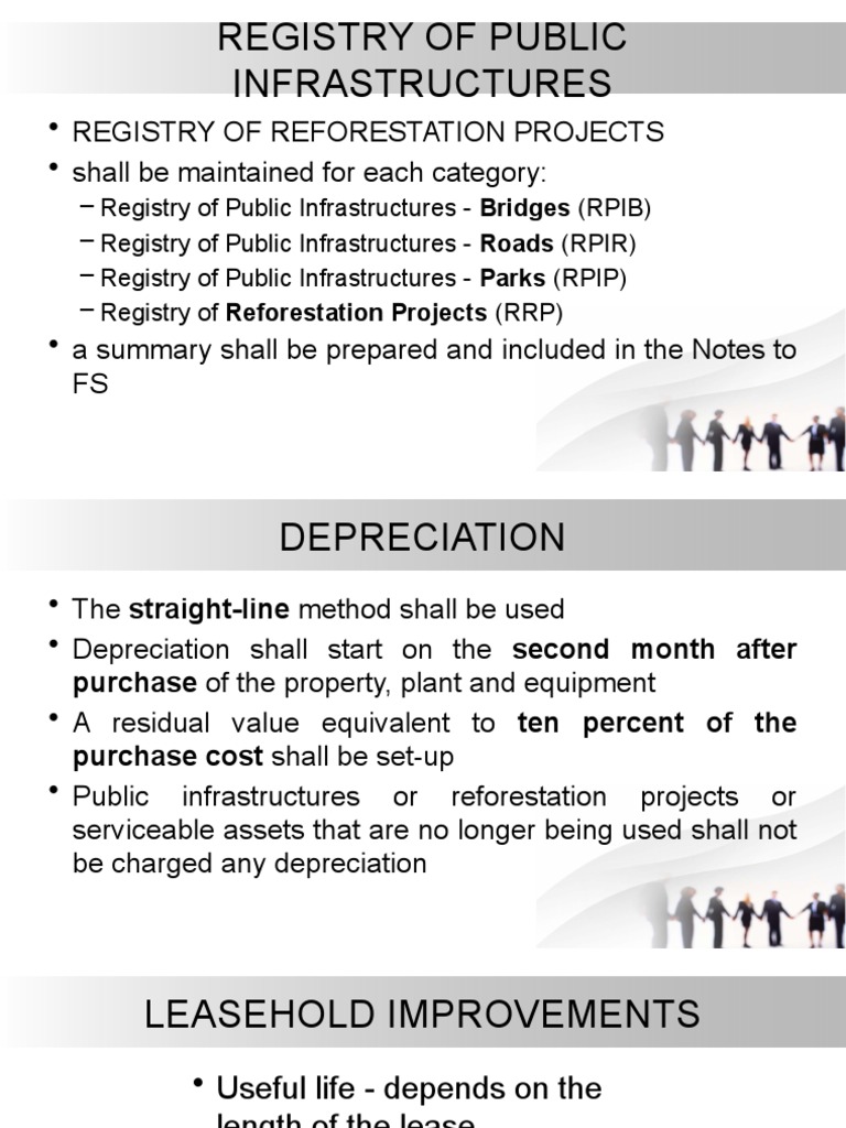 Registry of Public Infrastructures: - Registry of Reforestation ...