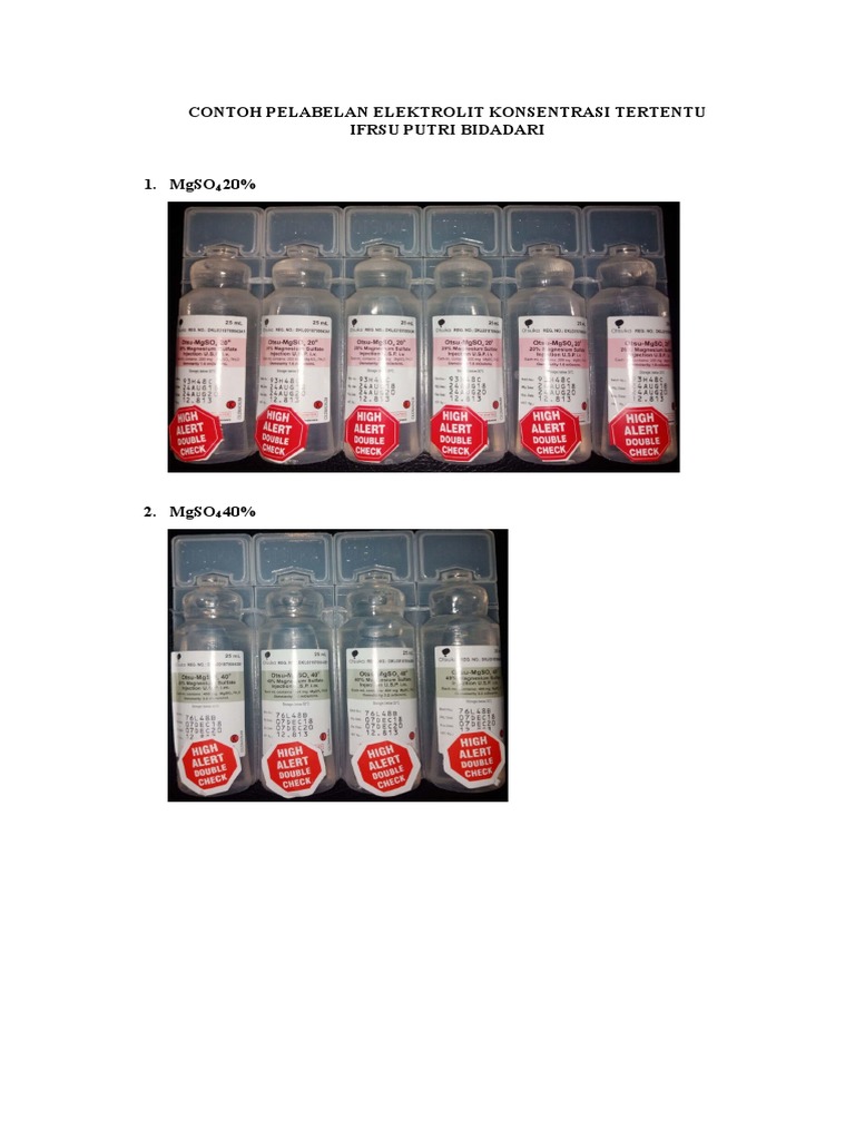 Contoh Label Elektrolit Konsentrasi Tertentu | PDF