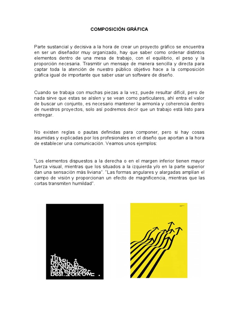 Artículo - COMPOSICIÓN GRÁFICA | PDF | HTML | Diseño