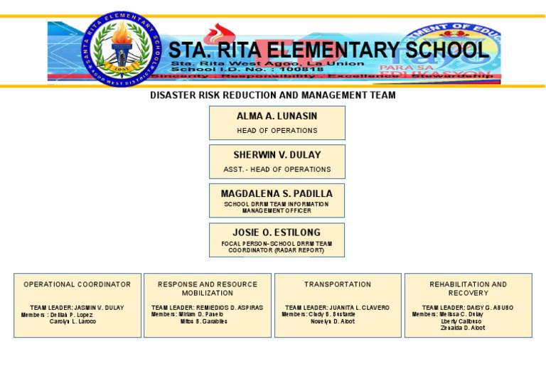 Disaster Risk Reduction Management Team 2020 | PDF