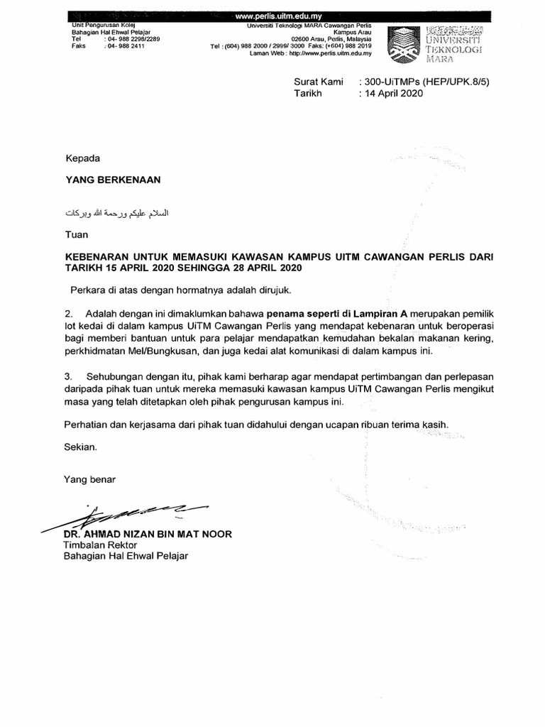 Surat Kebenaran Uitm | PDF