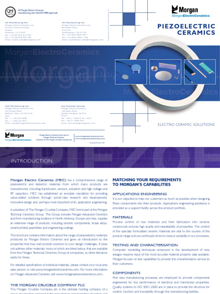 Piezoelectric Ceramics Overview