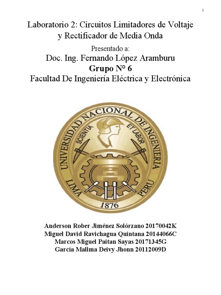 LAB 2 y 3 Final | PDF | Rectificador | Diodo