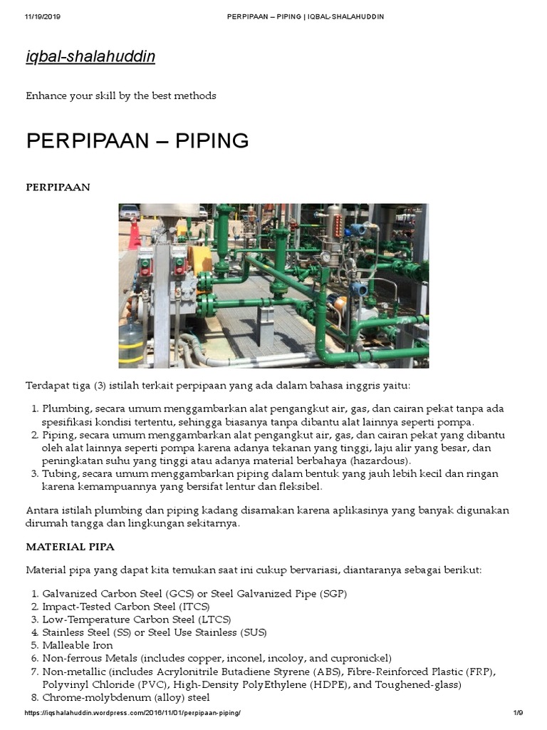 Pipa Dan Fitting | PDF | Griya & Taman | Sains & Matematika
