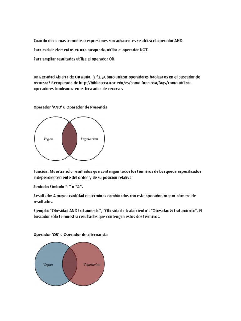 Operadores Booleanos | PDF