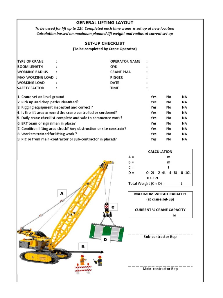 Lifting Layout | PDF | Crane (Machine) | Transport Infrastructure