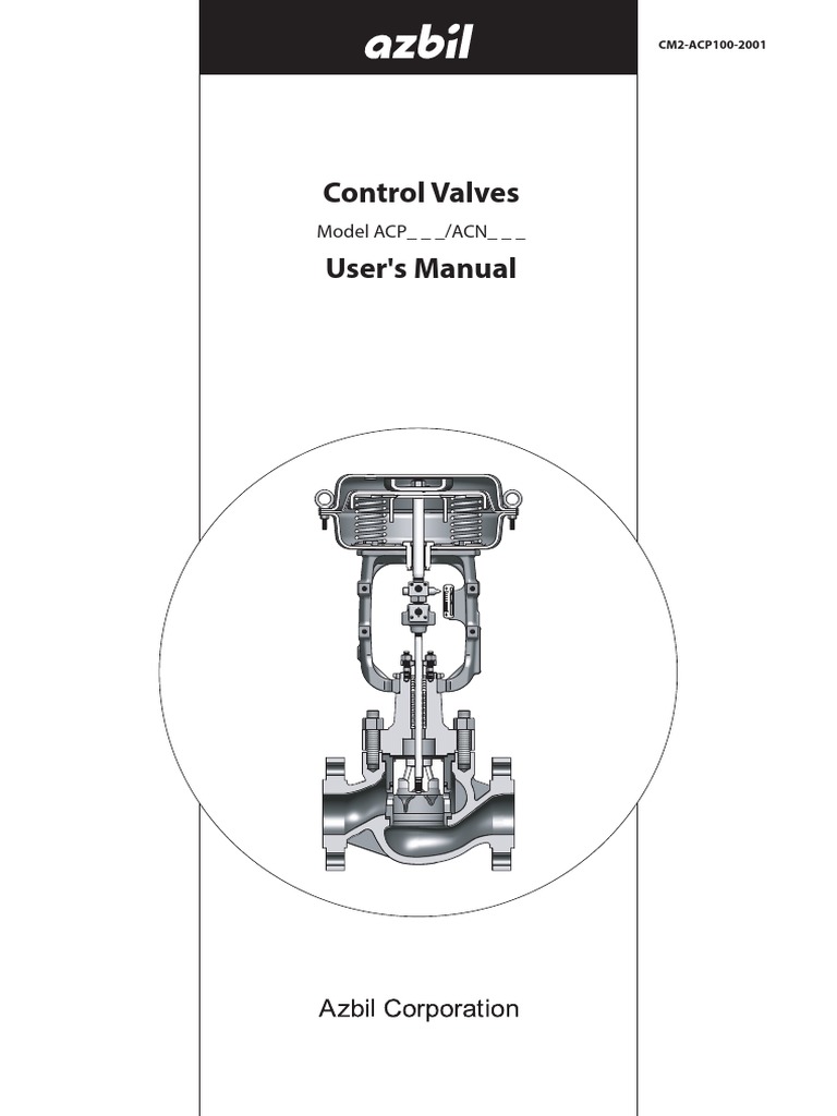 Control Valves User's Manual: Model ACP - /ACN | PDF | Valve | Pipe ...