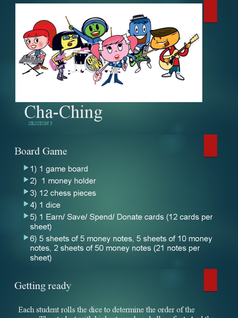 Cha-Ching Board Game Guidelines | PDF