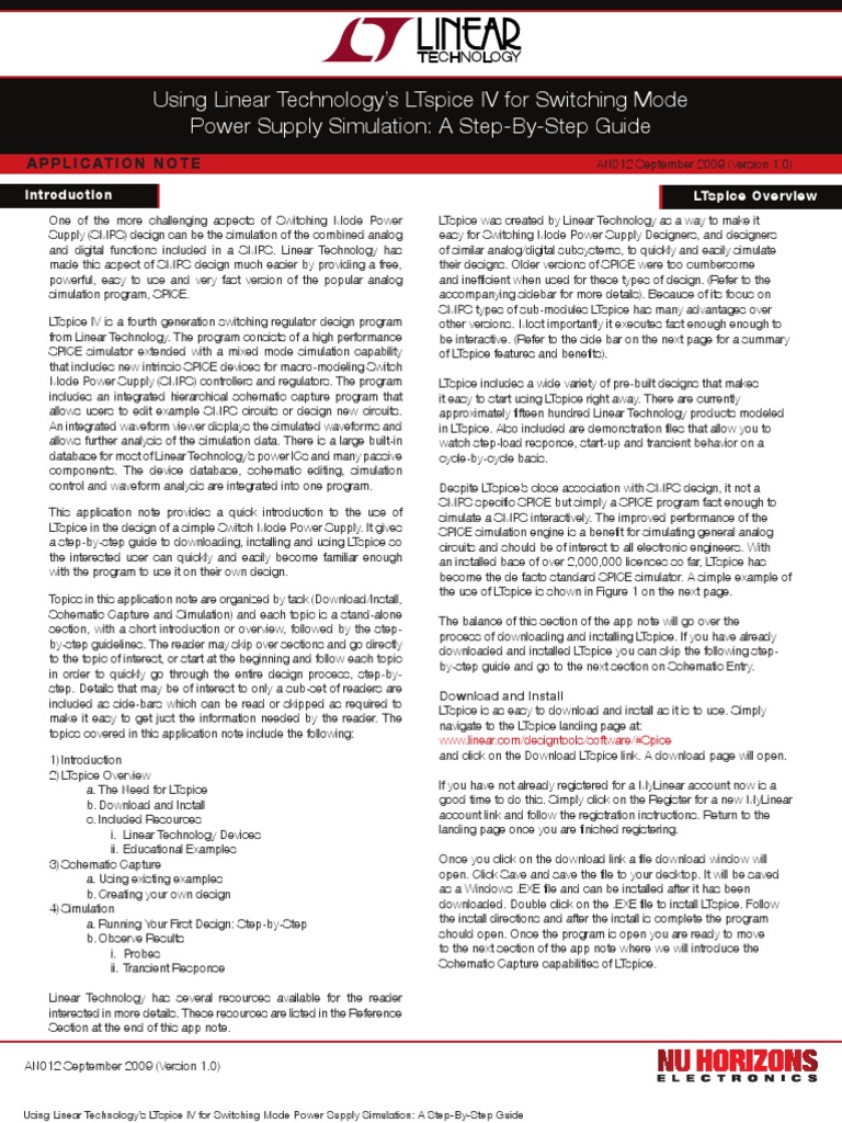A Step-by-Step Guide to Using LTspice IV for Switching Mode Power ...