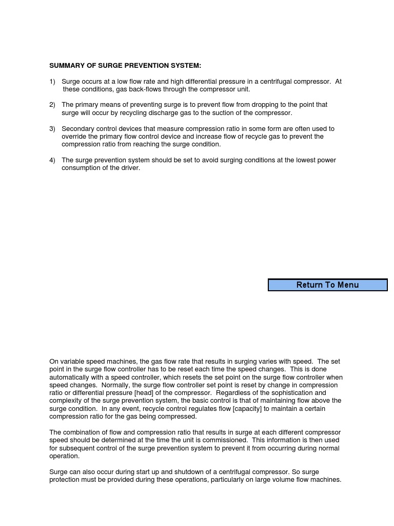 Surge in A Centrifugal Compressor | PDF | Gases | Mechanics