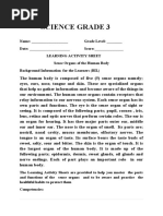 Science Form 3 KSSM Chapter 1 | PDF | Eye | Stimulus (Physiology)