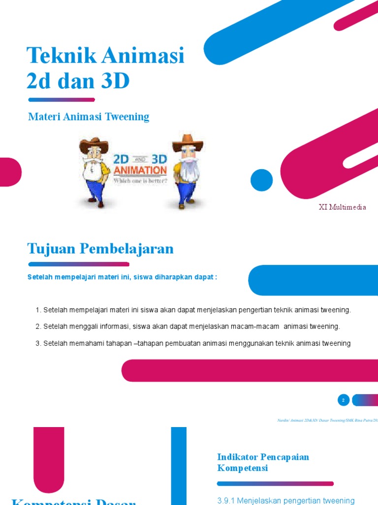 Teknik Animasi Tweening 2D dan 3D | PDF