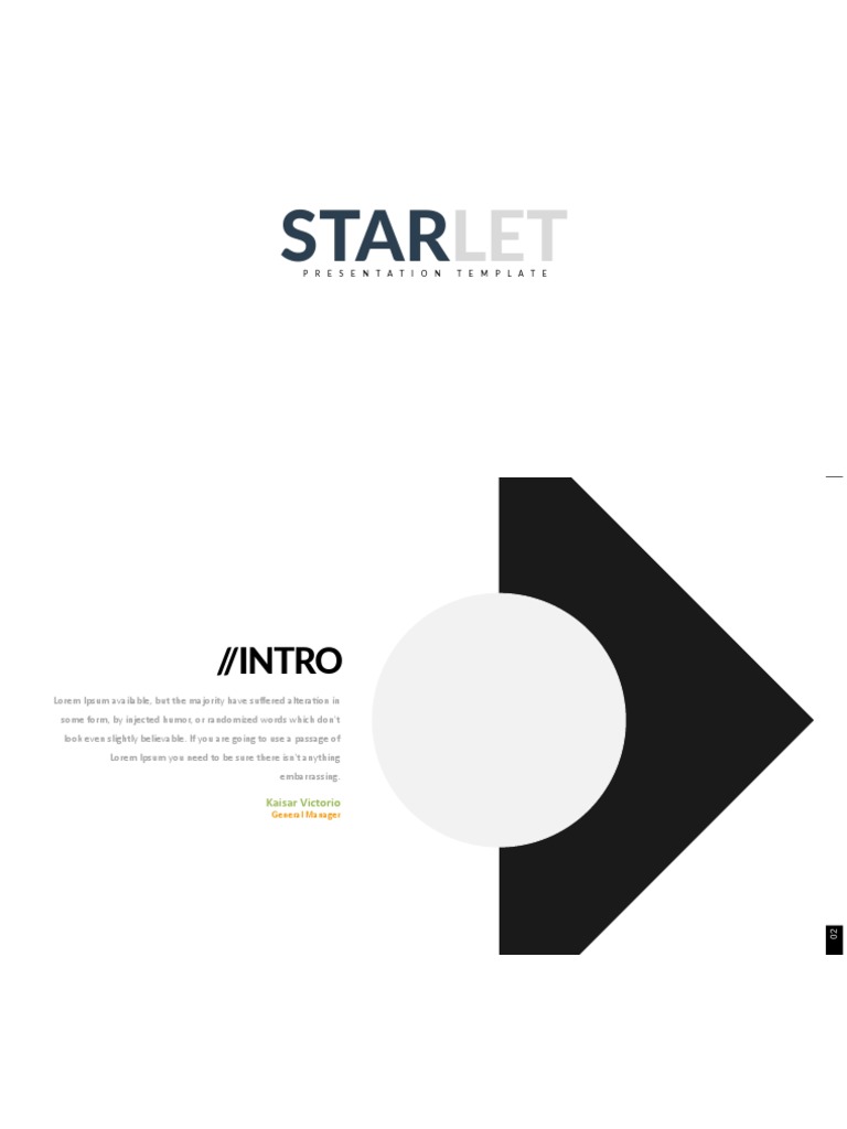 Starlet Presentation Template | PDF