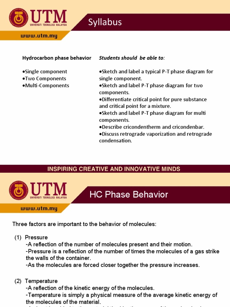 Hydrocarbon Phase Behavior Overview | PDF | Phase (Matter) | Phase Diagram