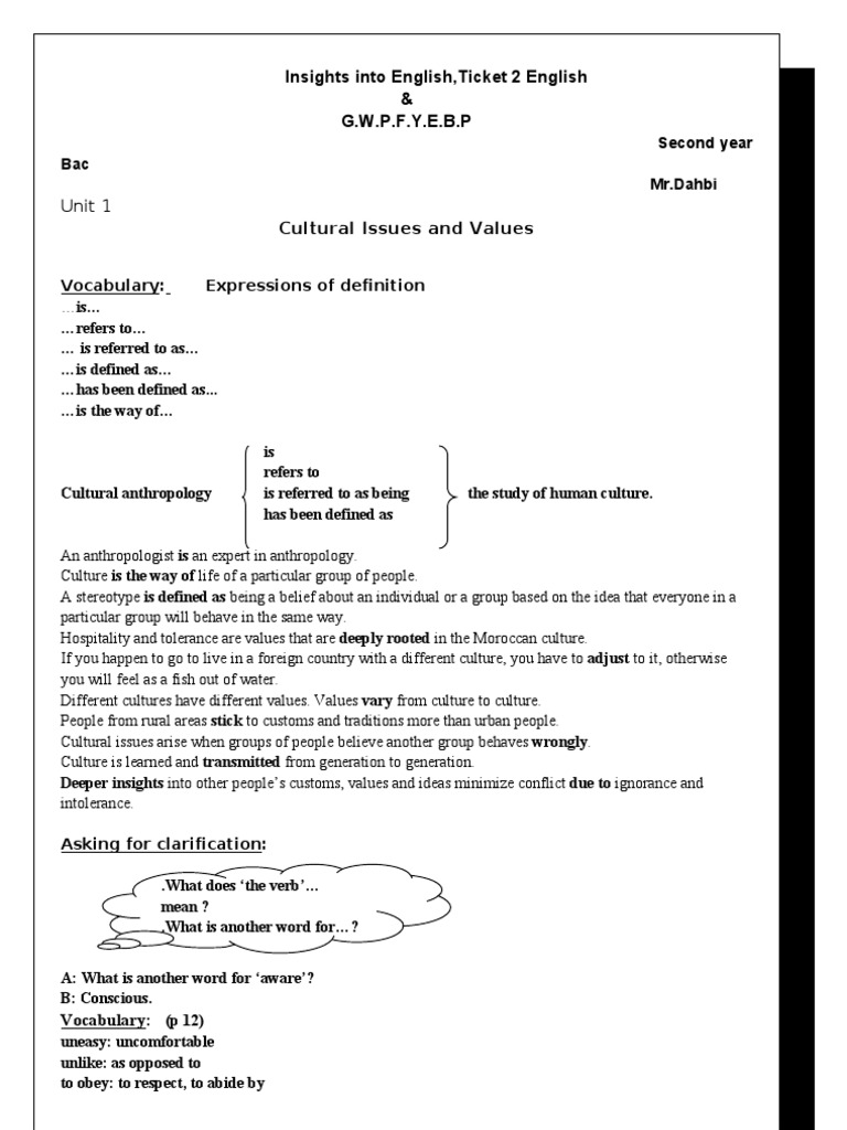 English 2 Bac: Cultural Insights & Skills | PDF | Human Capital Flight ...