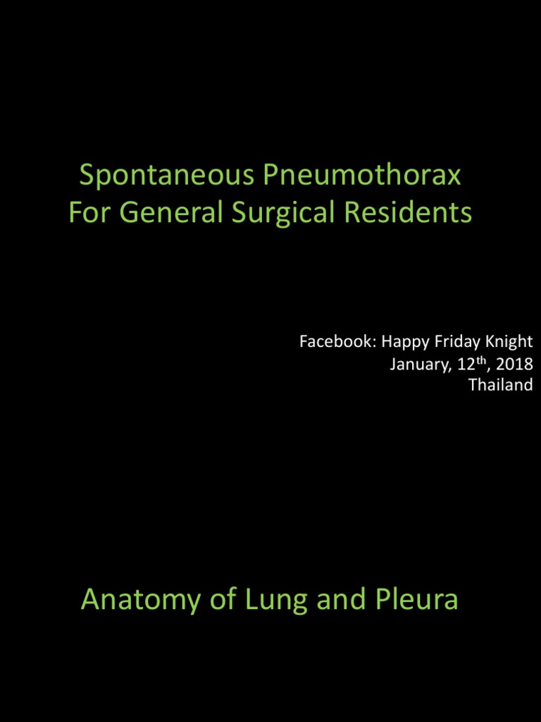 An In-Depth Guide to Spontaneous Pneumothorax: Etiology, Diagnosis ...