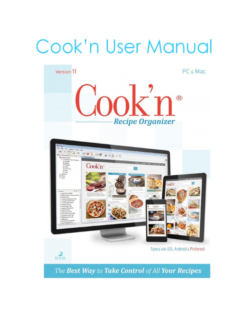 Cook'n User Manual | PDF | Menu | Recipe