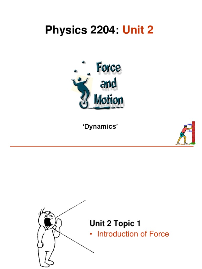 Physics 2204 Dynamics Part 1 Final Copy 2018 This One | PDF | Weight | Friction