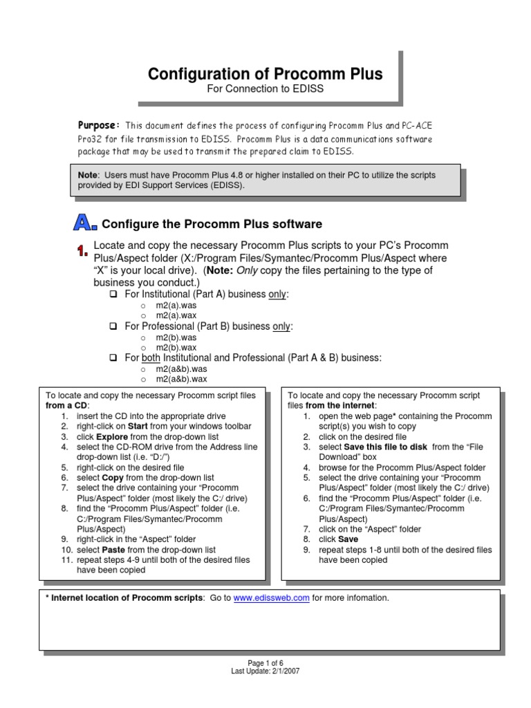 Configuration of Procomm Plus | PDF | Icon (Computing) | Computer File