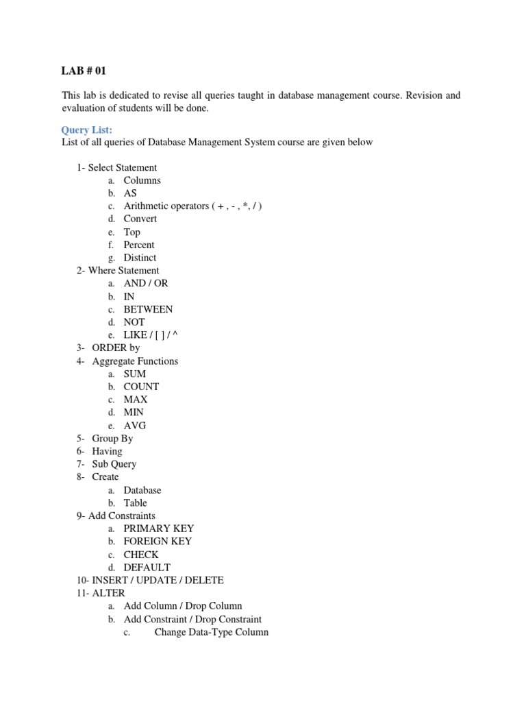 Query List:: A. B. C. D. E. F. G. A. B. C. D. E. 3-4 - A. B. C. D. E. 5 ...