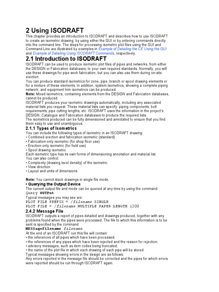 Using ISODRAFT to Create Isometric Drawings | PDF | Filename | Computer ...