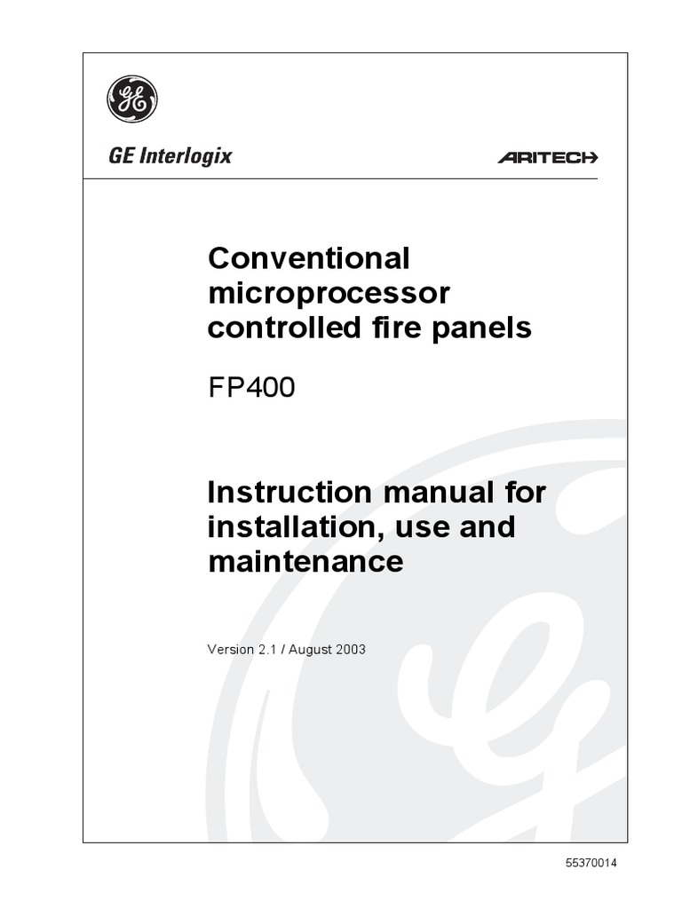 Aritech FP400 Installation Manual | PDF | Electromagnetic Compatibility ...