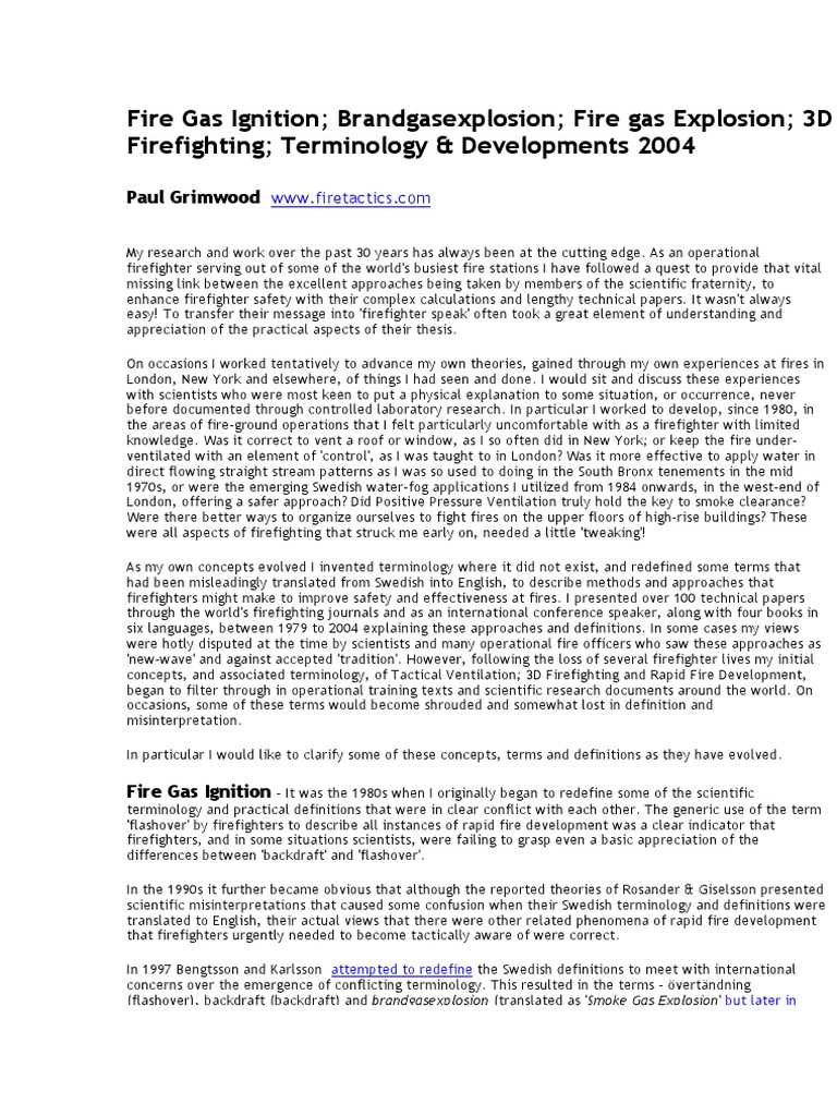 Clarifying Firefighting Terminology: Defining Key Concepts Related to ...