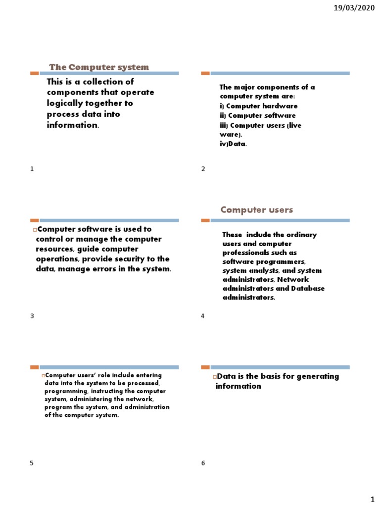 Comp System Pdf Central Processing Unit Personal Computers