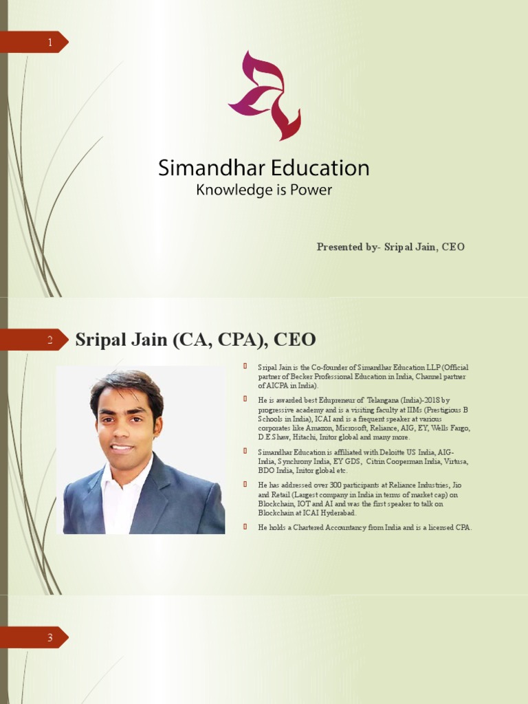 Simandhar Education | PDF | Certified Public Accountant | Accountant