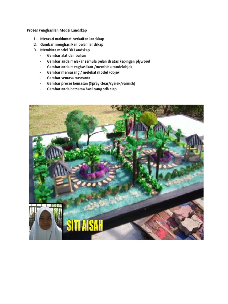 Proses Penghasilan Model Landskap | PDF