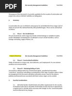 Security Management Plan Template | PDF | Security Guard | Identity ...