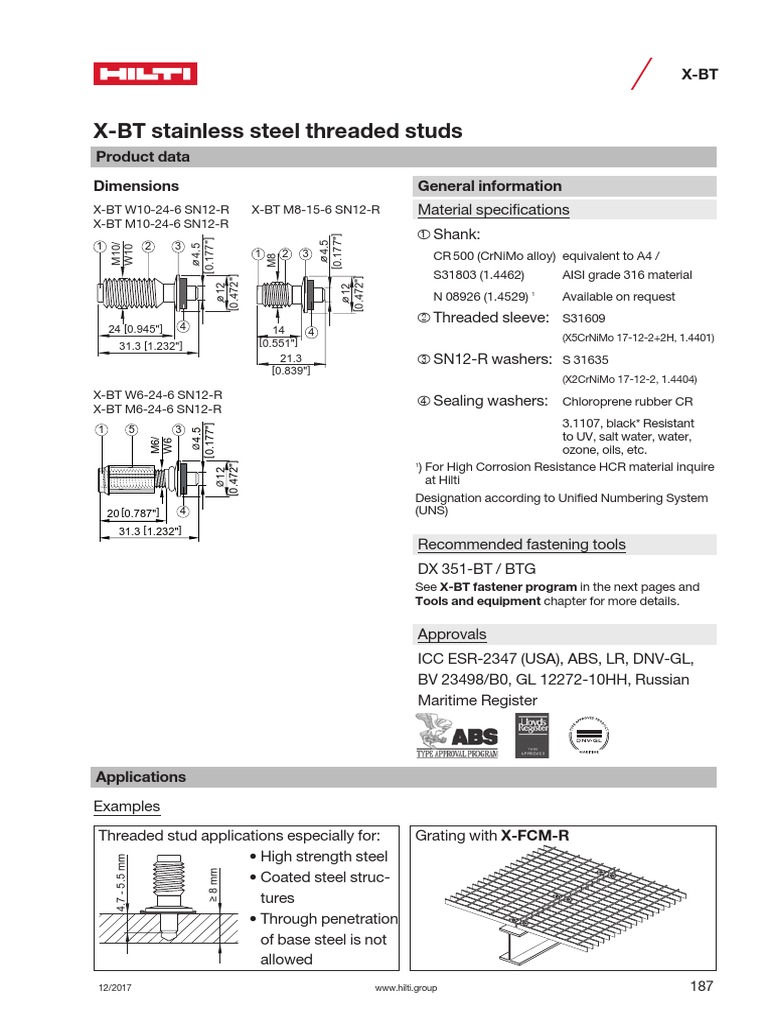 X BT Direct Fastening Technology Manual DFTM 2018 Product Page ...