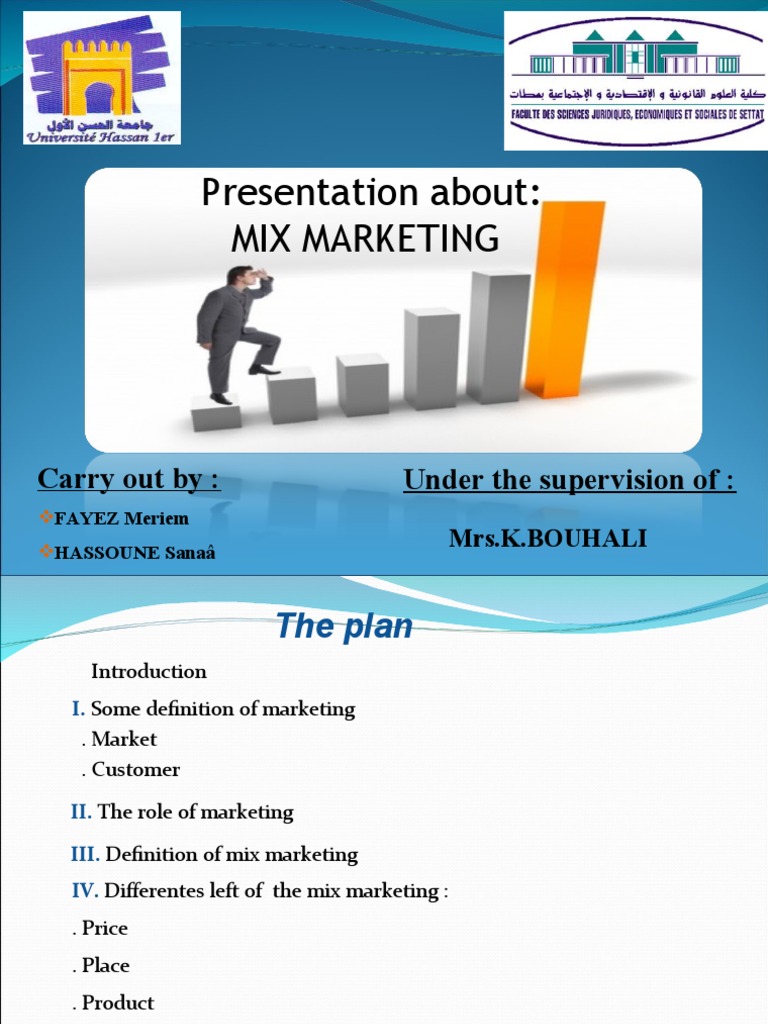 Presentation About: Mix Marketing: Carry Out By: Under The Supervision ...