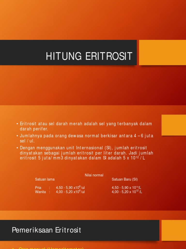 Hitung Eritrosit | PDF