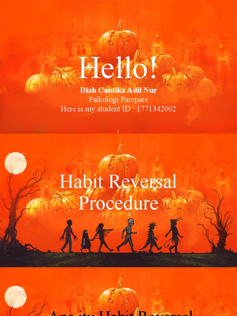 Habit Reversal Procedure - Diah Cantika Adil Nur (1771342002) | PDF