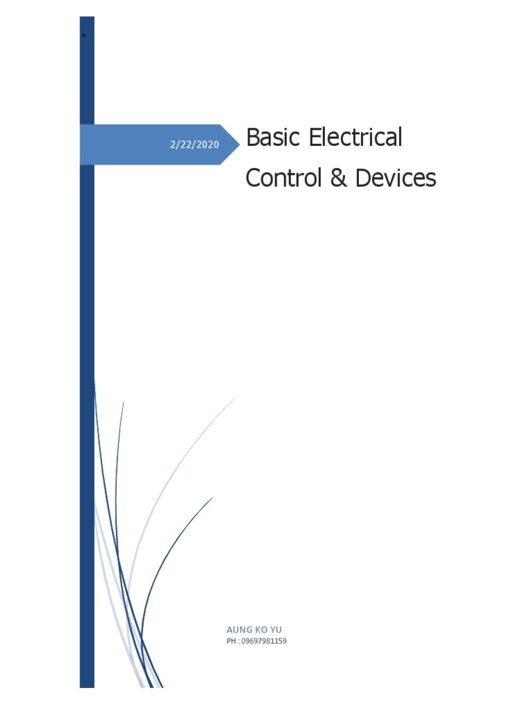 01 Basic Electrical Control & Devices (Introduction) | PDF