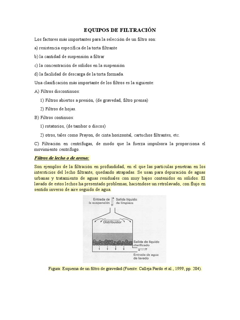 Equipos de Filtración | PDF | Filtración | Química