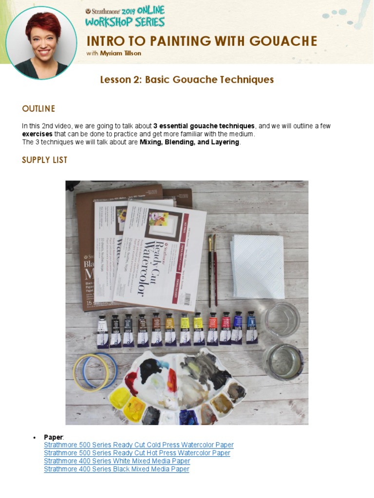 Mastering Gouache: Techniques & Tips | PDF | Watercolor Painting | Paint