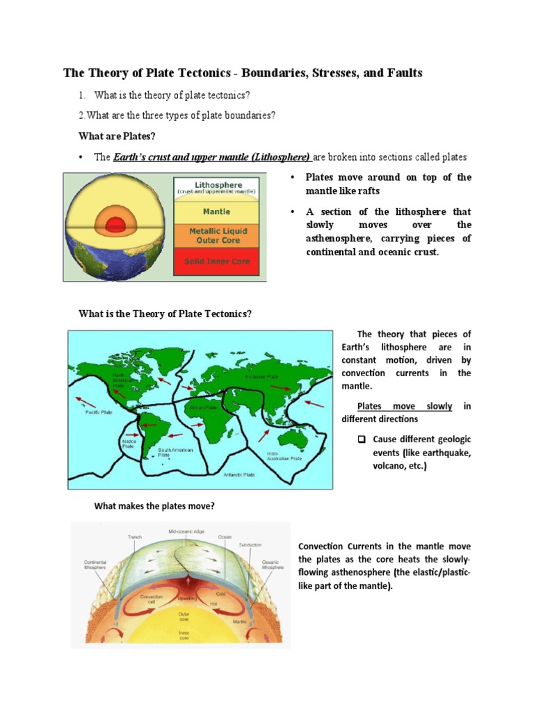 The Theory of Plate Tectonics | PDF | Plate Tectonics | Geophysics