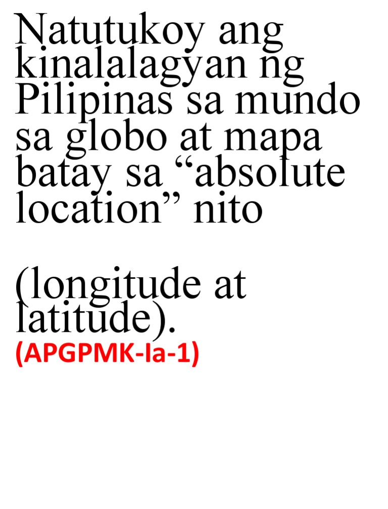 Layunin Sa Ap | PDF