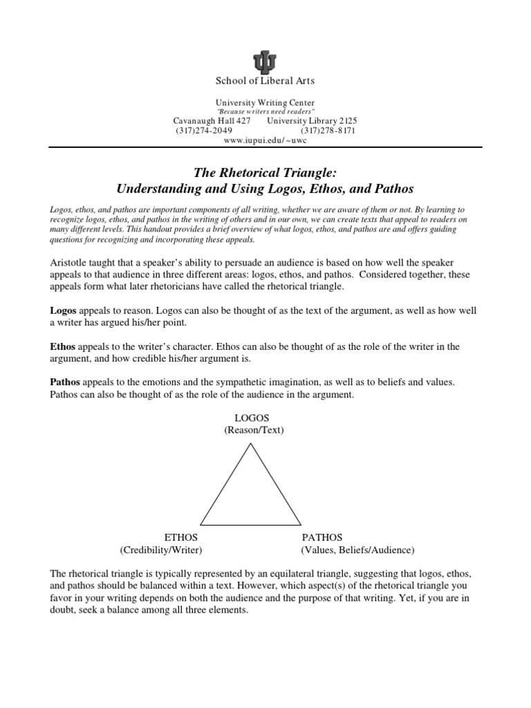 Rhetoric Triangle Notes | PDF | Logos | Rhetoric