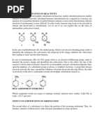 Activating vs. Deactivating Groups in EAS | PDF | Physical Chemistry ...