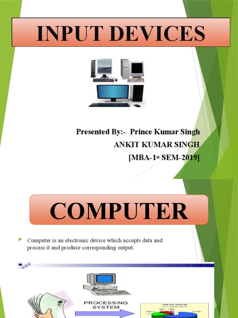 Overview of Input Devices | PDF