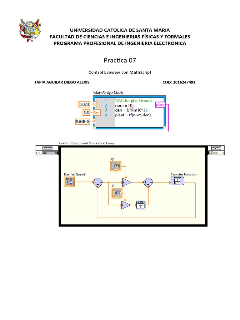 Guia 07 - LabView Math Script | PDF