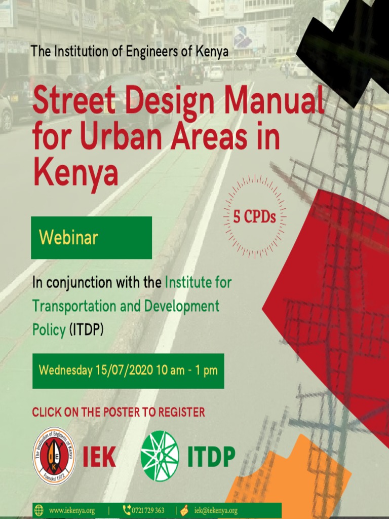 Street Design Manual Webinar | PDF | Transport | Service Industries
