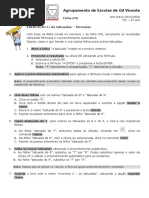 Teste TIC 5º Ano | PDF | Hardware de computador | Programas