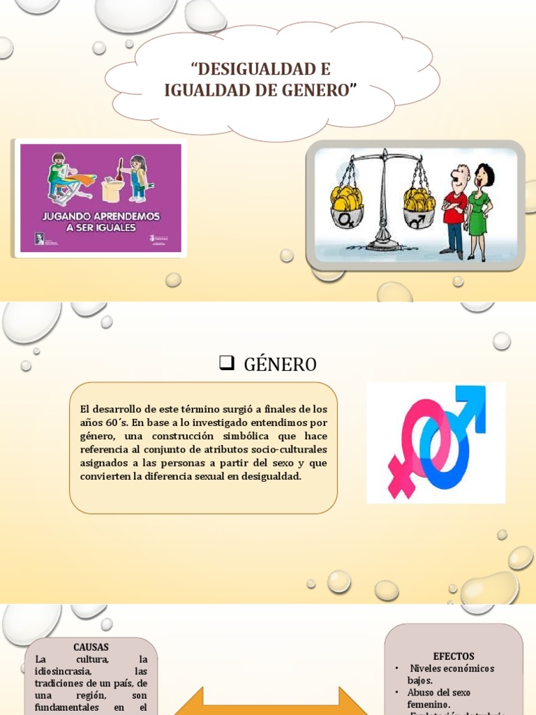 Diapositivas Igualdad de Genero | PDF | Igualdad de género | Estudios ...